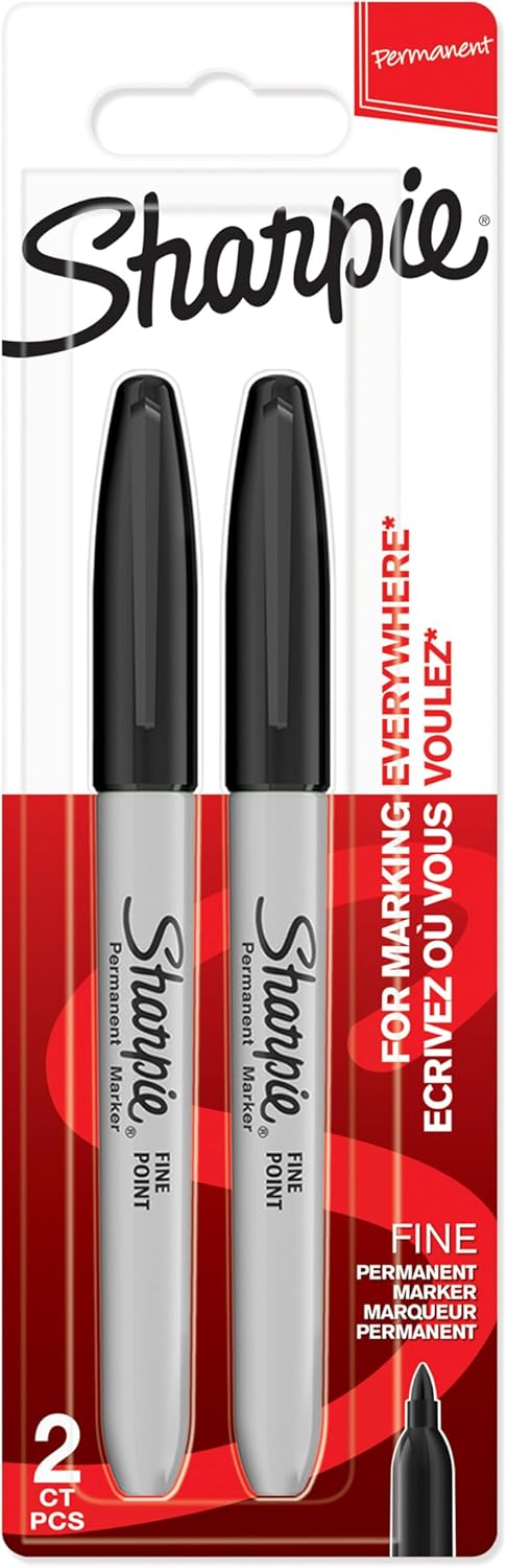 Sharpie Permanent Markers | Fine Point for Bold Details | Black Ink ...